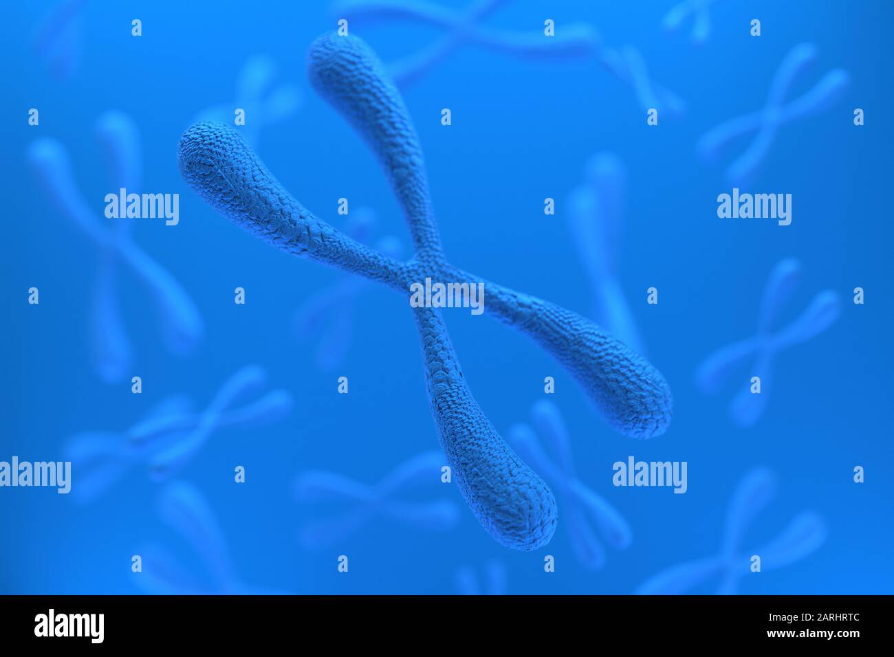 3d rendering of Chromosome Abstract Scientific Background, 3d ...