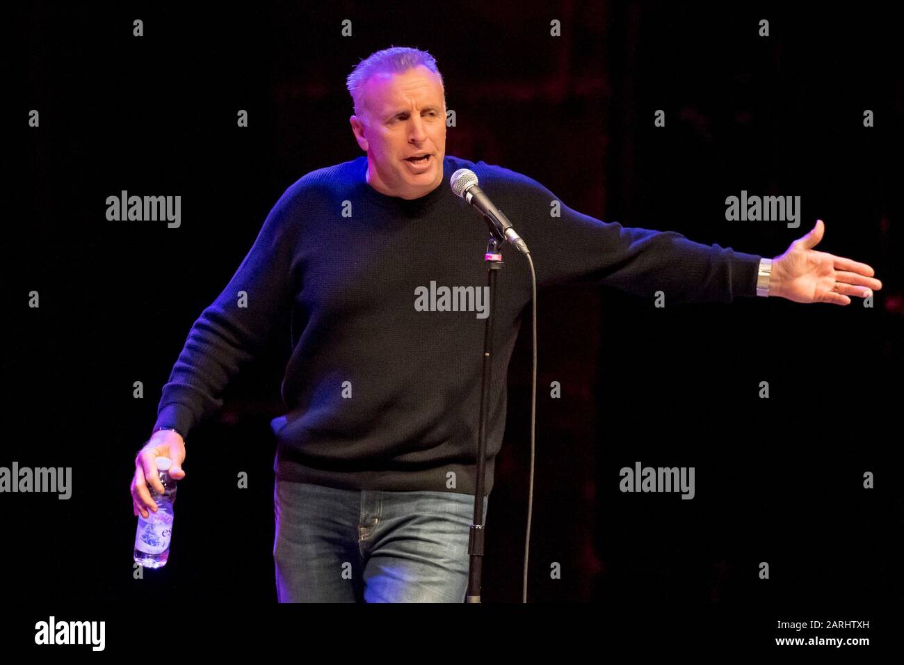 American stand-up comedian, Vic Dibitetto performs at a sold out show ...