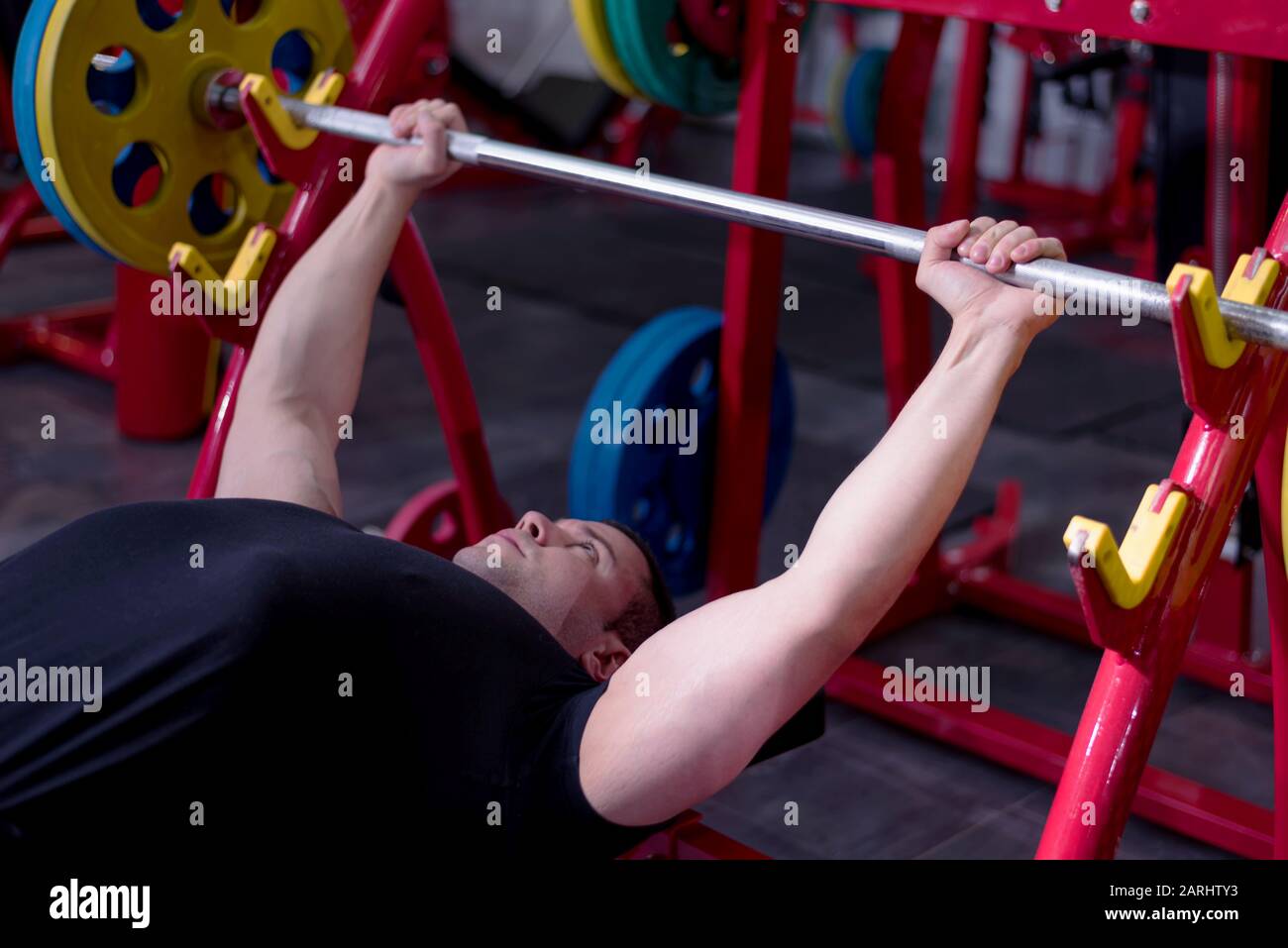 Hard Core Bodybuilding. Muscular athletic bodybuilder fitness model ...