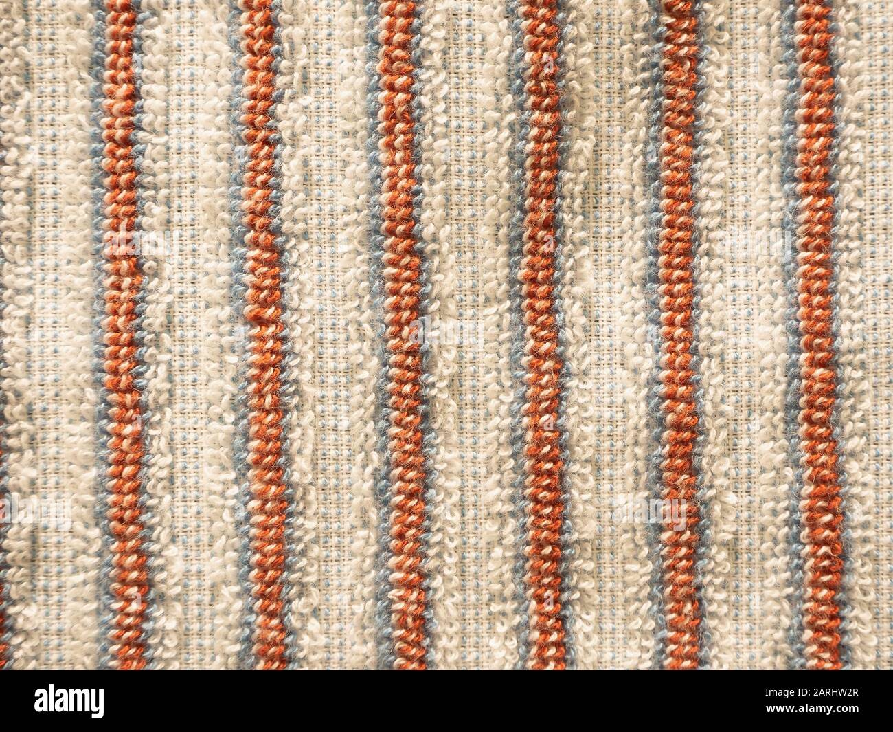 texture of cotton fabric with colored stripes. can be used as a ...