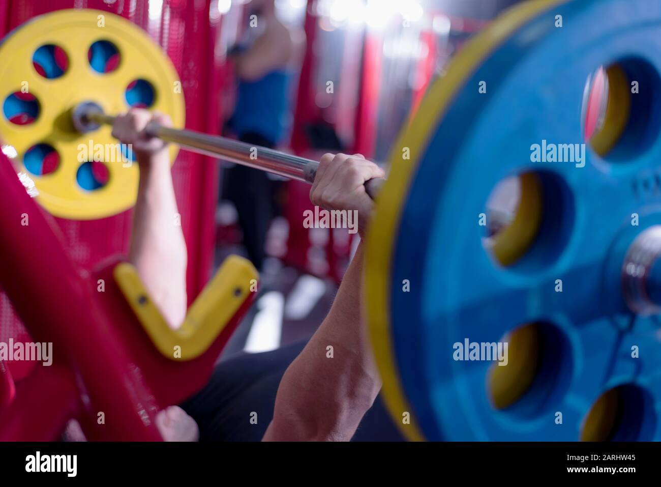 Hard Core Bodybuilding. Muscular athletic bodybuilder fitness model ...