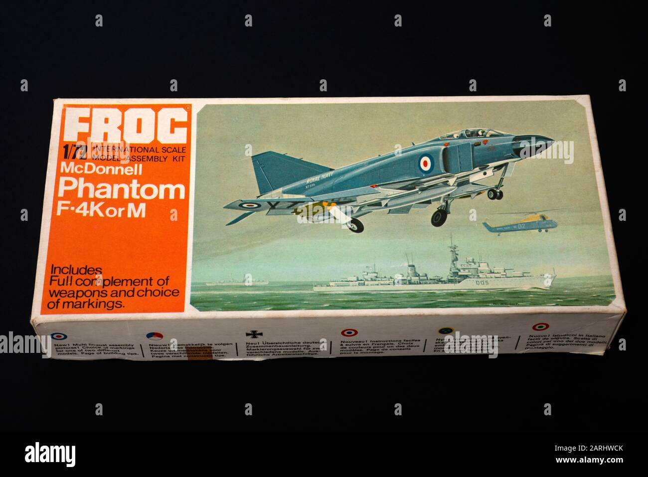 Vintage Frog 1/72 scale McDonnell Phantom F-4K model aircraft Stock ...