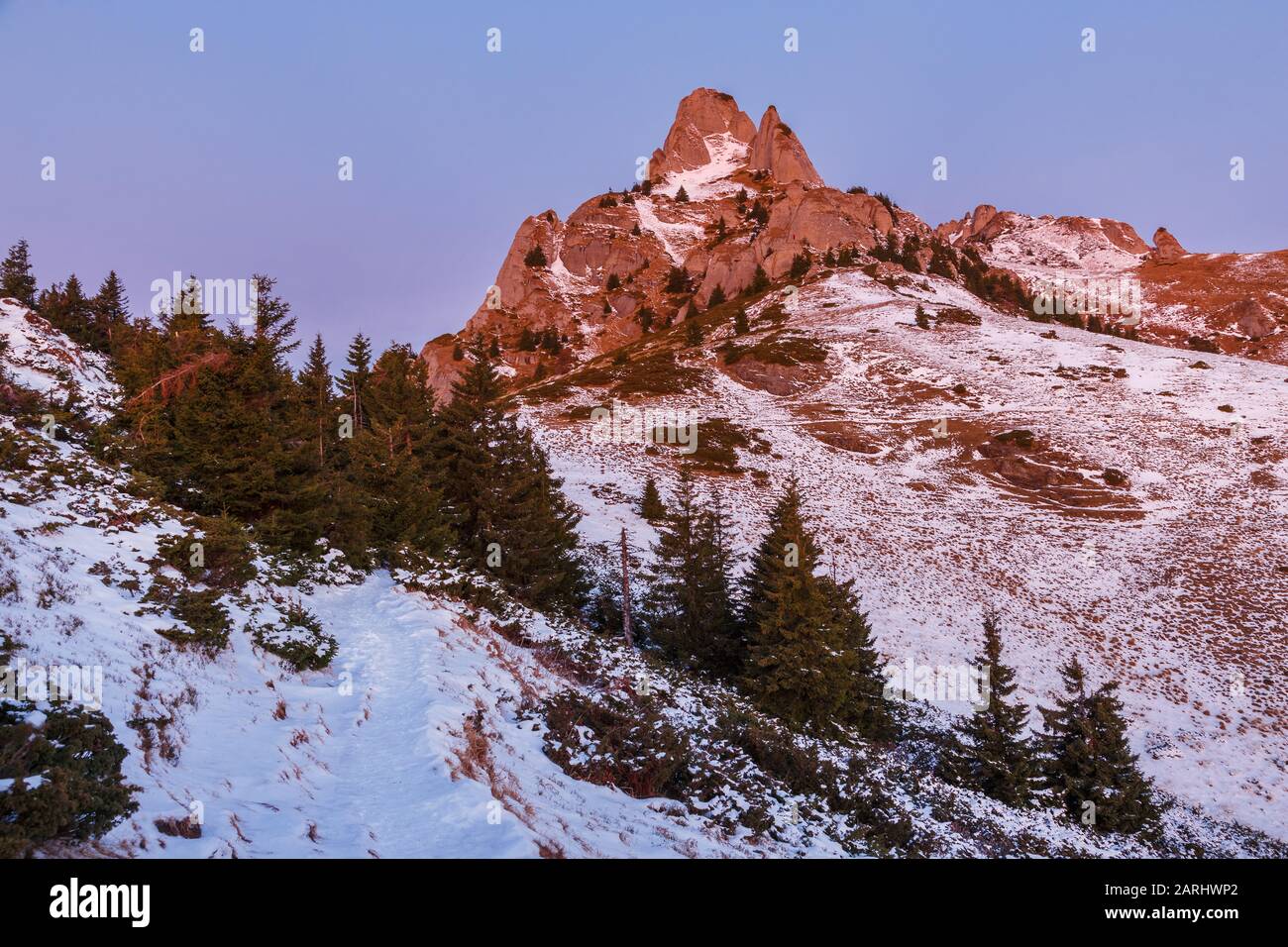 Ciucas mountains in winter hi-res stock photography and images - Alamy
