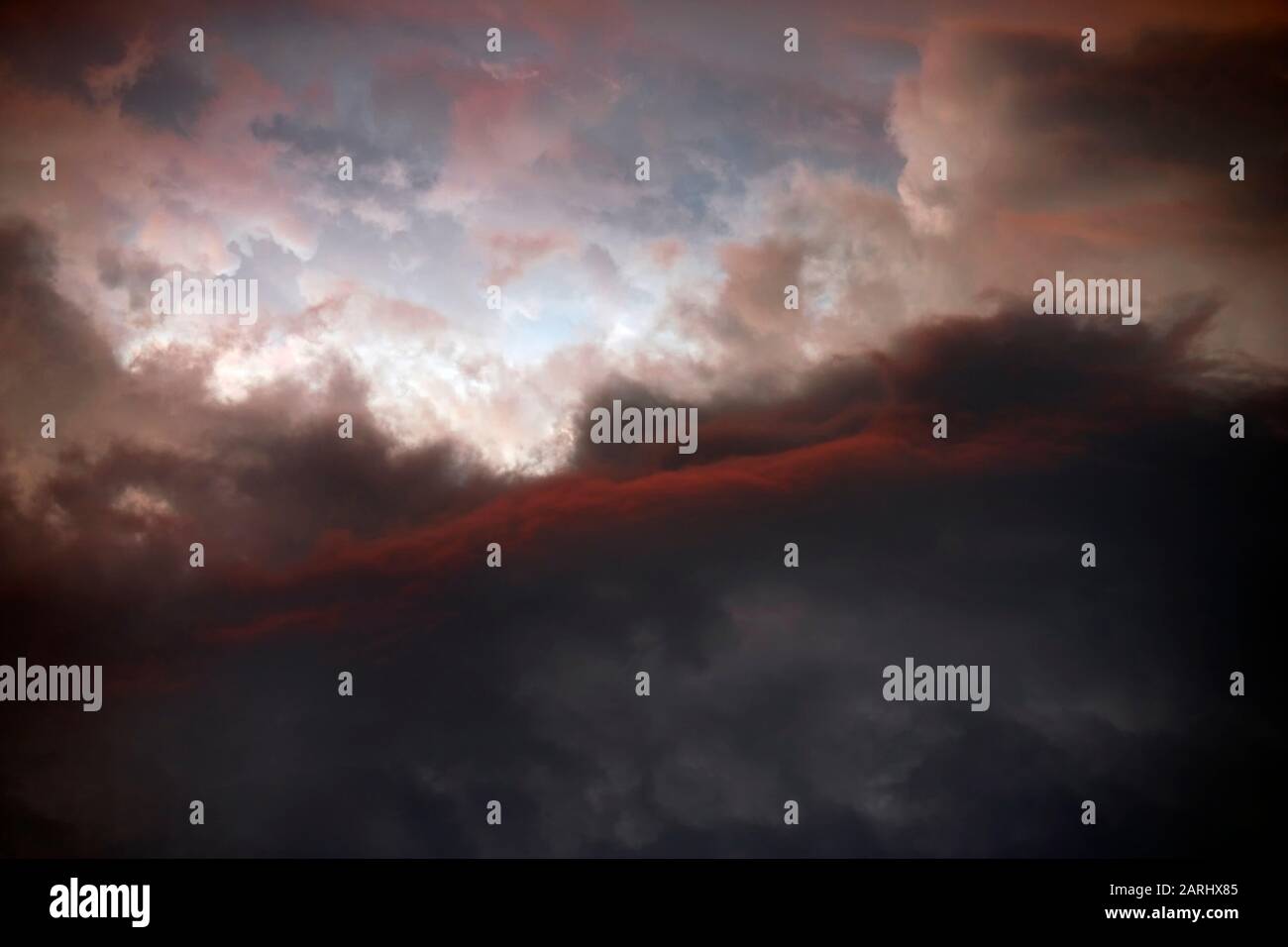 Sky clearing after violent storm Stock Photo - Alamy