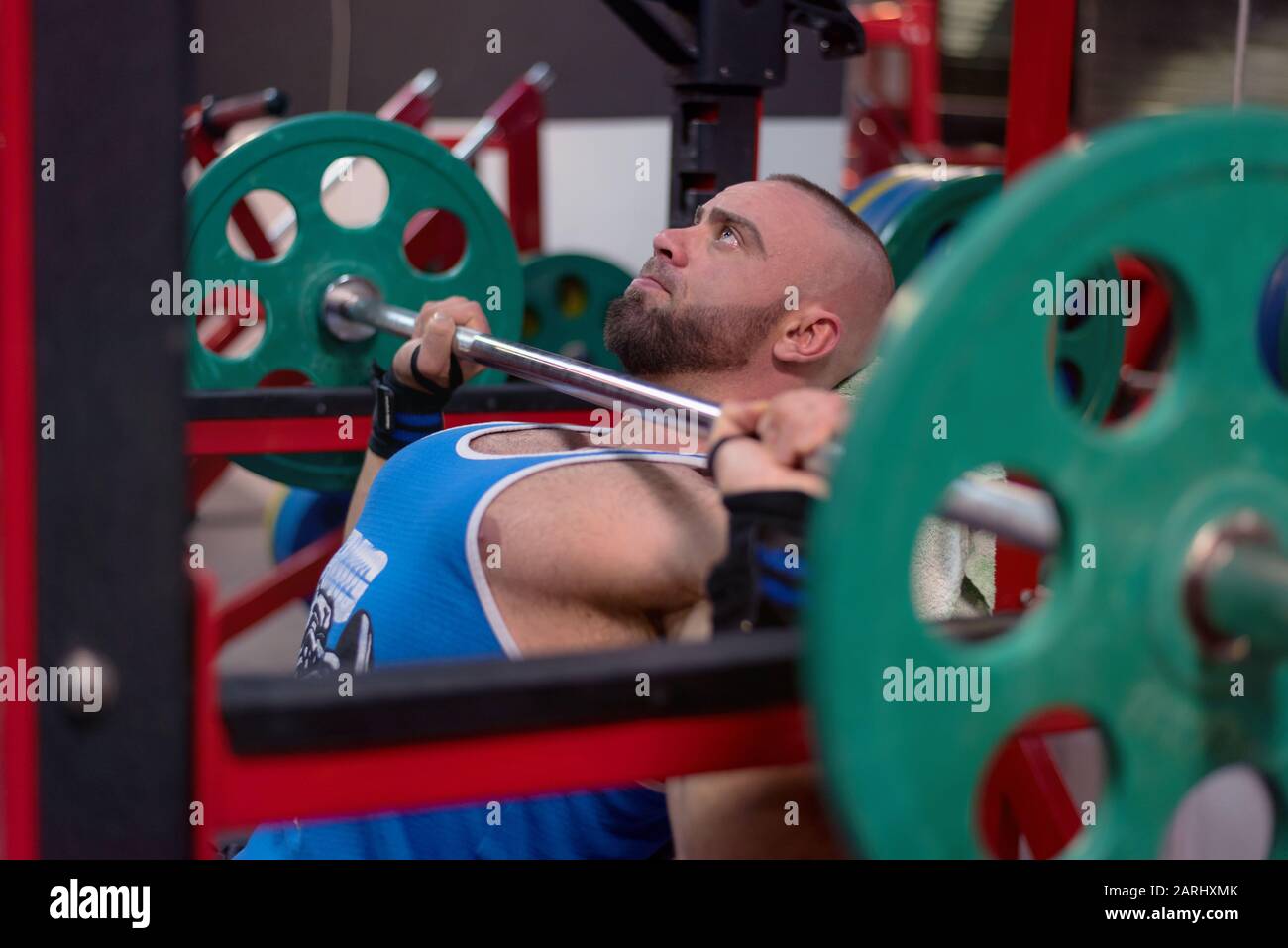 Hard Core Bodybuilding. Muscular athletic bodybuilder fitness model ...