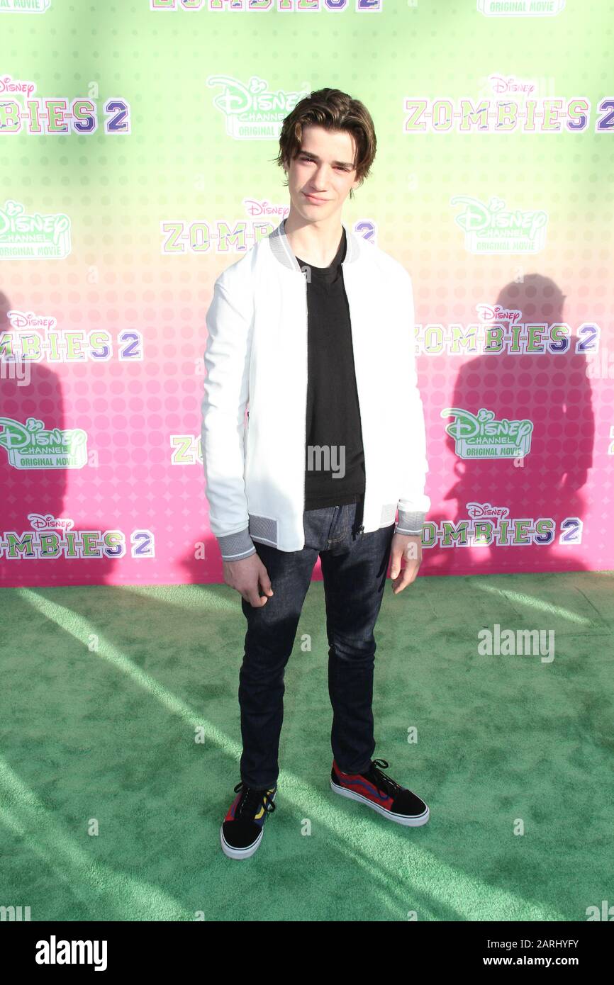 Daniel DiMaggio at the Disney Channel's Premiere of "Zombies 2' held at ...