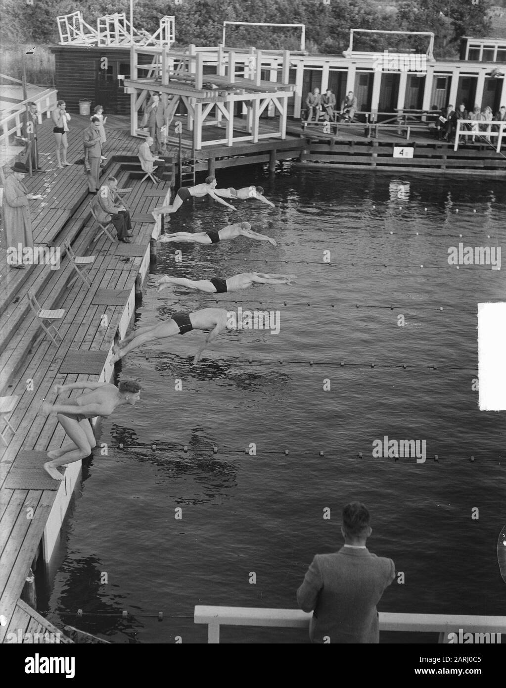 Swimming Championships 1500 meters Start R. Diver Date: August 3, 1950 ...