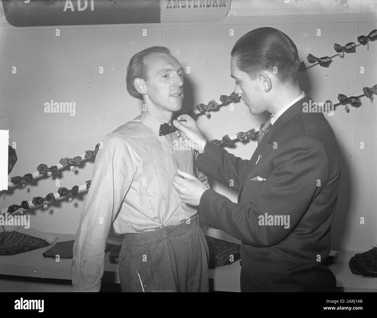 Exhibition mens fashion fair Black and White Stock Photos & Images - Alamy