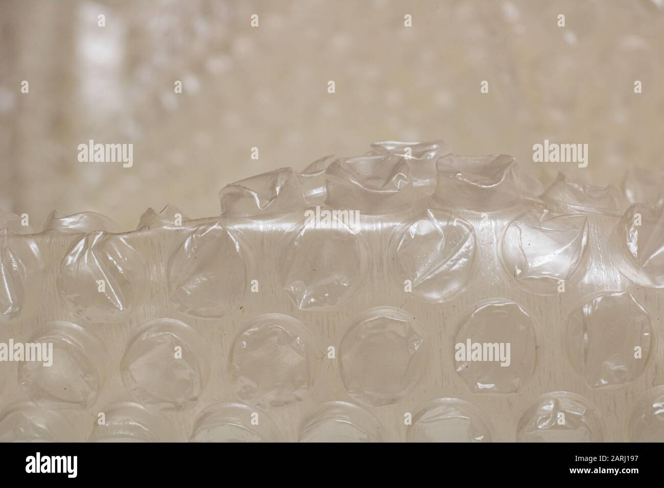 Bubble Wrap Film Close Up, background for text or texture Stock Photo ...