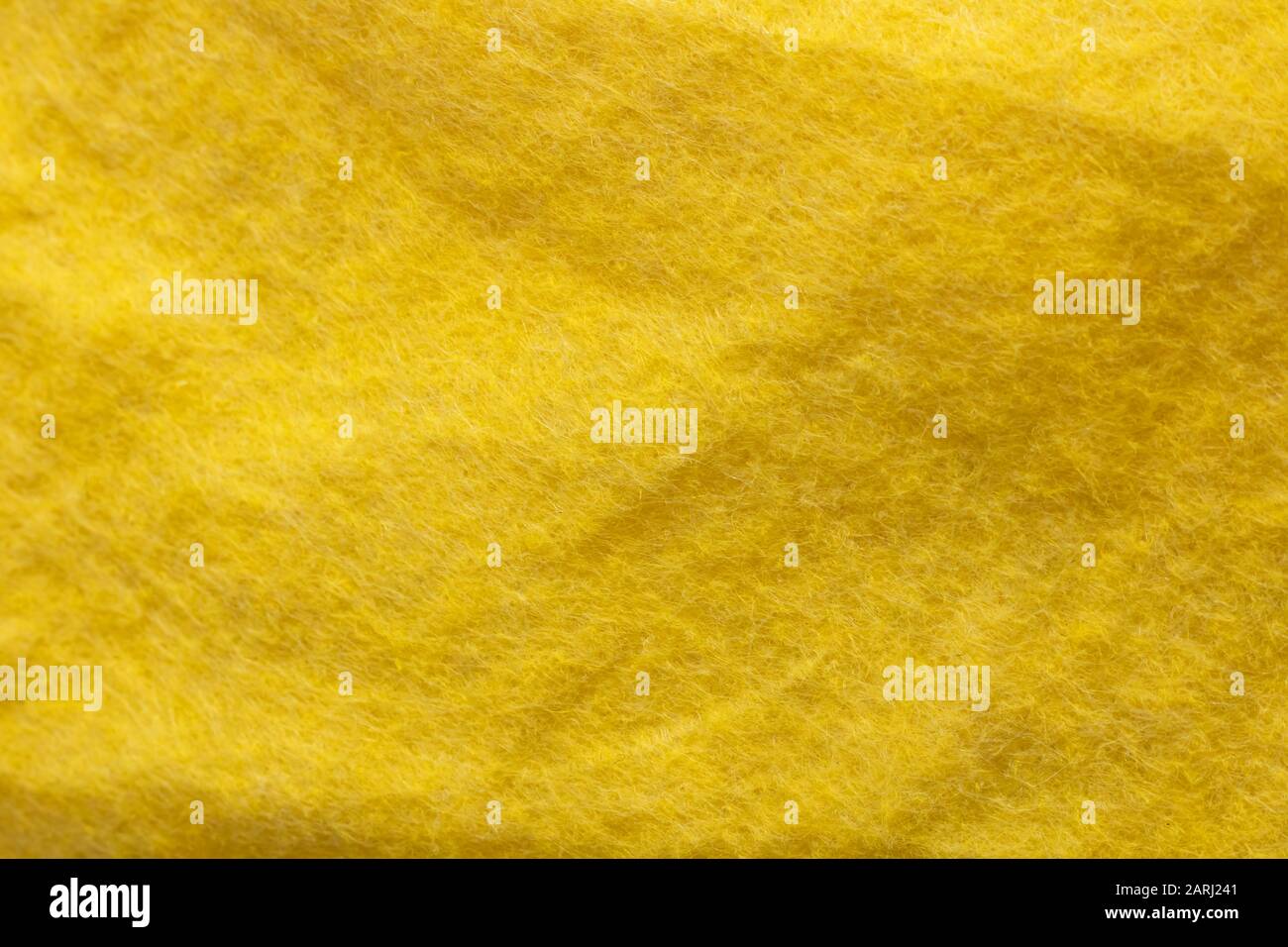 Yellow crumpled fabric close up, background for text and texture Stock ...