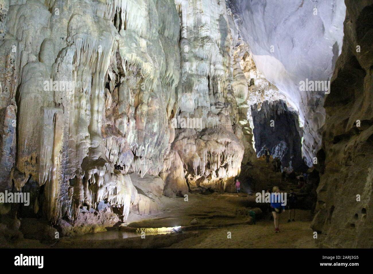 Huge Cave in Vietnam full of stalagmites and stalactites Stock Photo ...