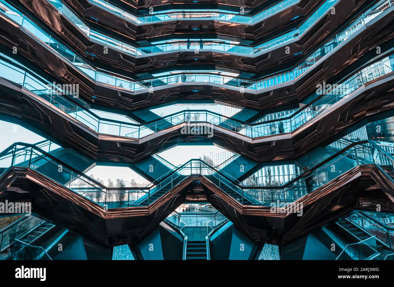 the Vessel in the Hudson Yards.Manhattan. Manhattan Stock Photo - Alamy