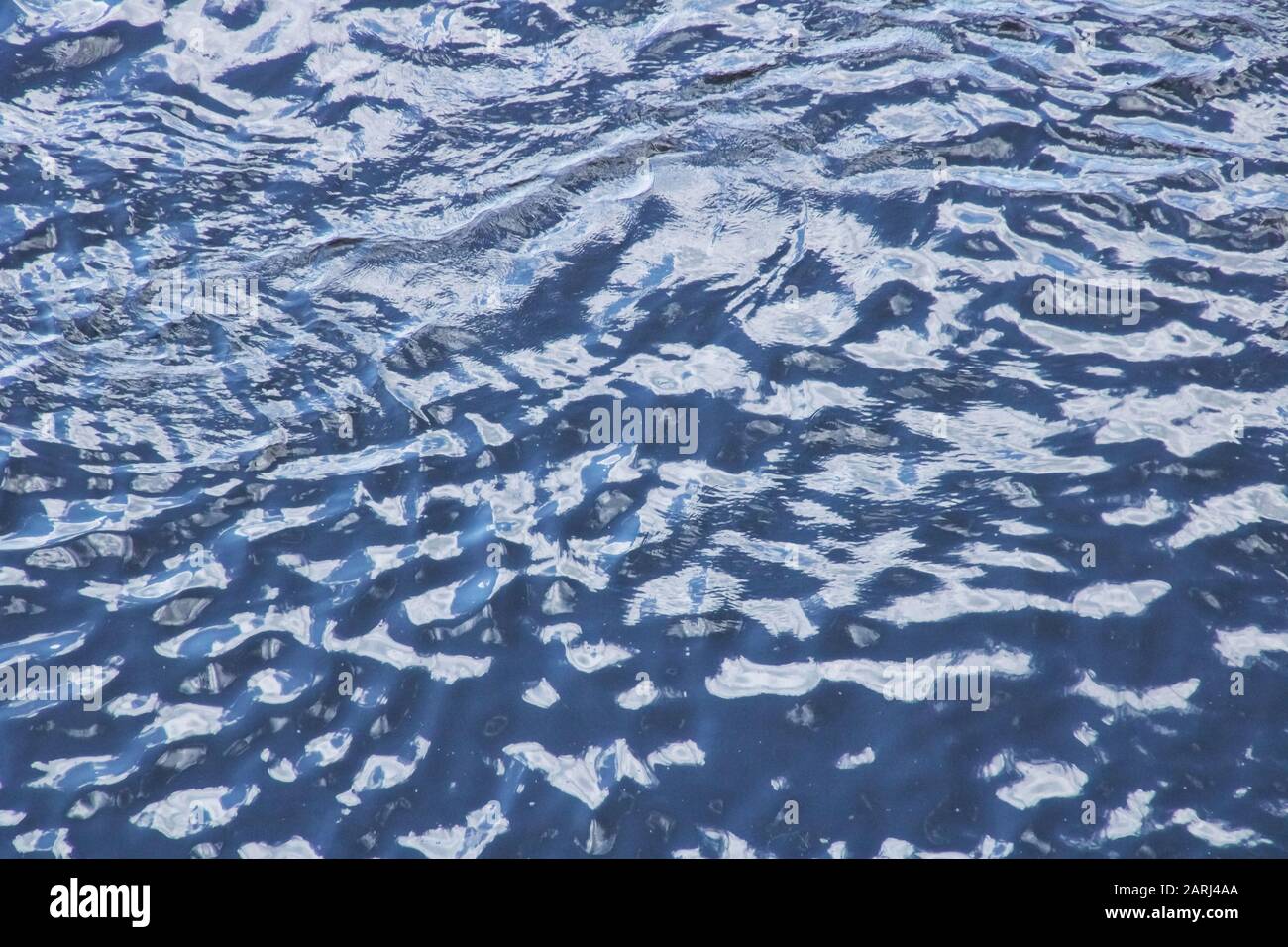 Ripples on blue water, background for text or texture Stock Photo - Alamy
