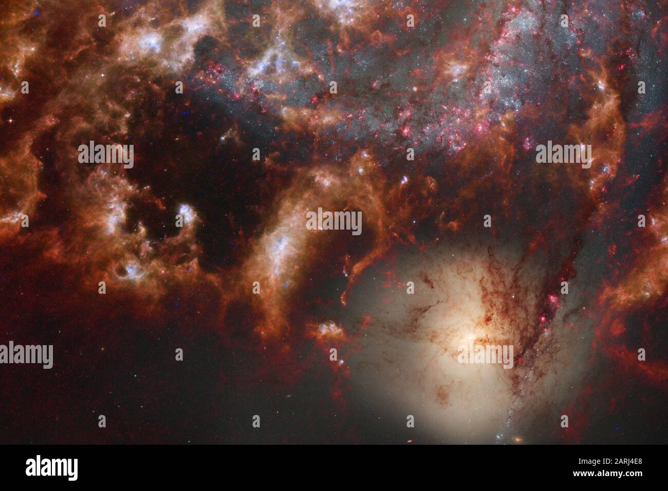 Cluster of stars in deep space. Milky way galaxy. Elements of this ...