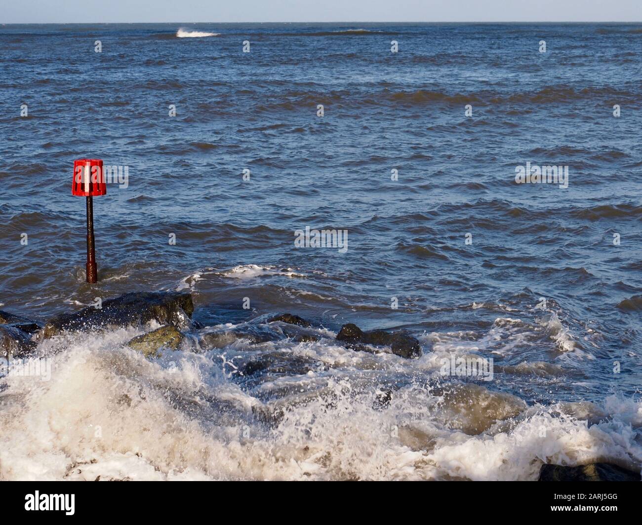 Warning marker hi-res stock photography and images - Alamy