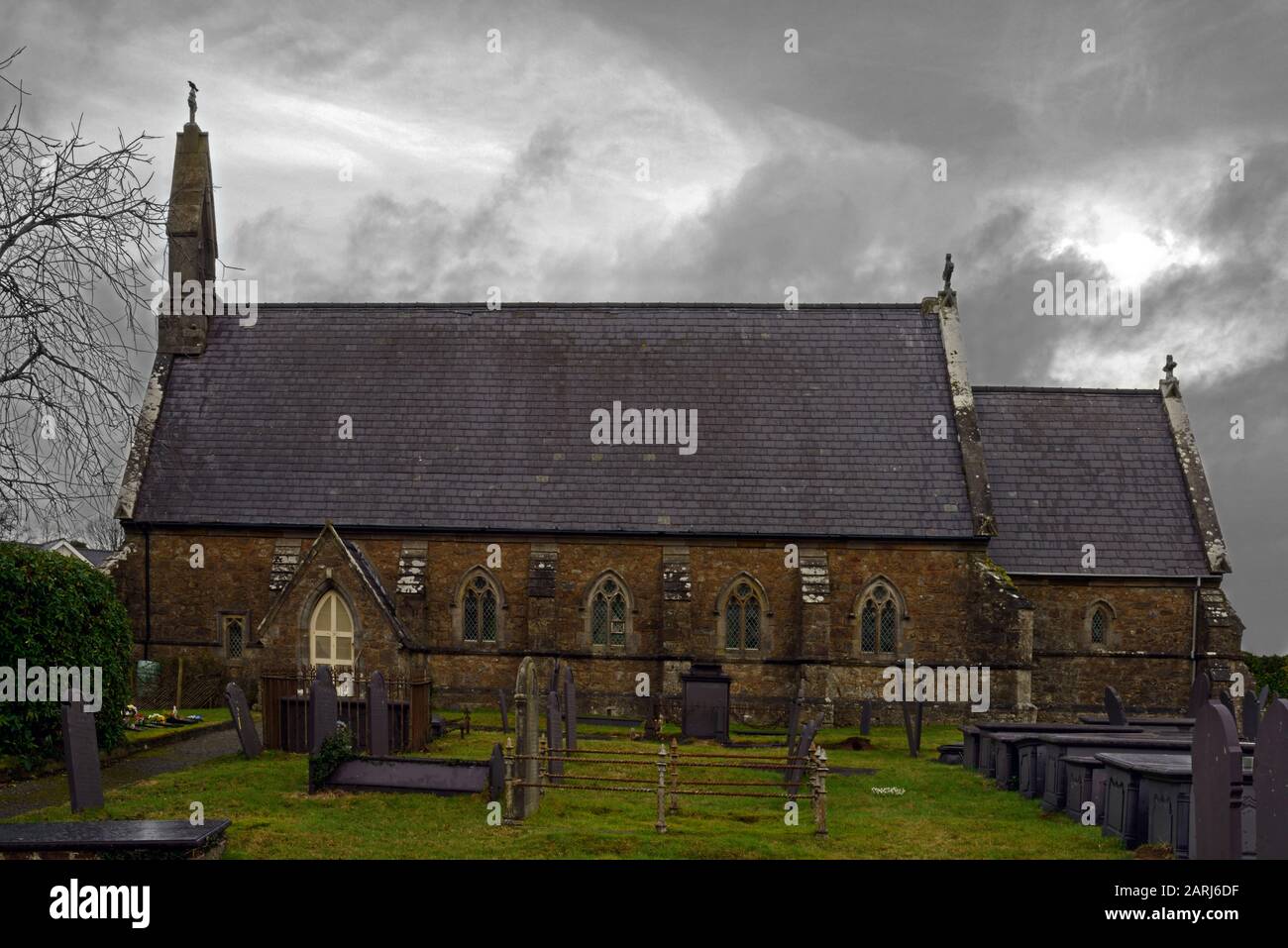 St Michael's Church, Gaerwen, Anglesey, is a nineteenth-century Gothic ...