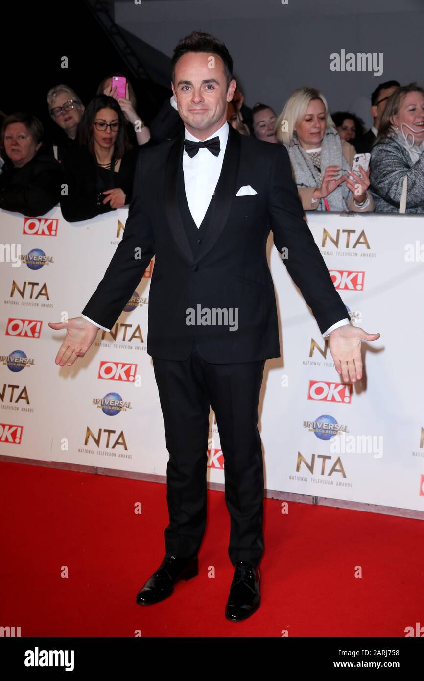 Anthony McPartlin attending the National Television Awards 2020 held at ...