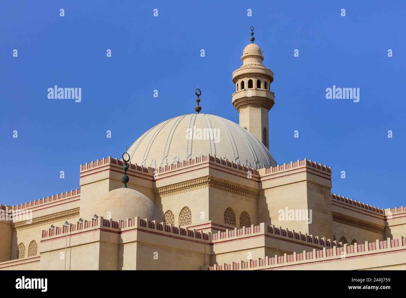 The Al Fateh Mosque, also know as Great Mosque. Manama, Bahrain Stock ...