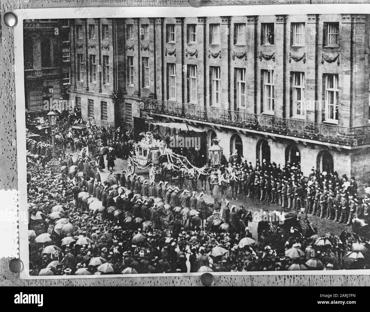 Golden carriage palace 260405.Coronation Wilhelmina 1898 Date: February ...