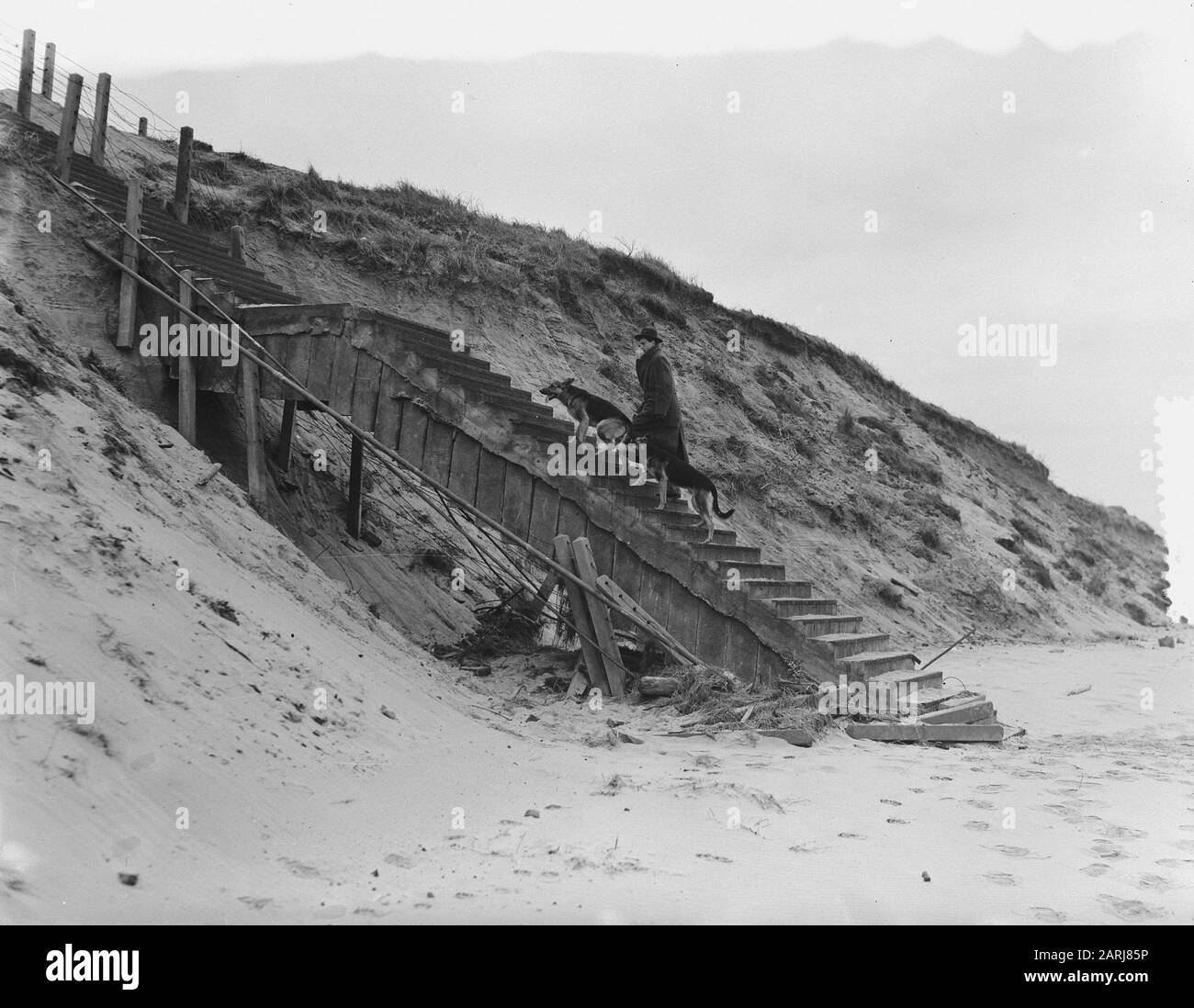 Restoration beach and dunes Scheveningen Date: March 9, 1953 Location ...