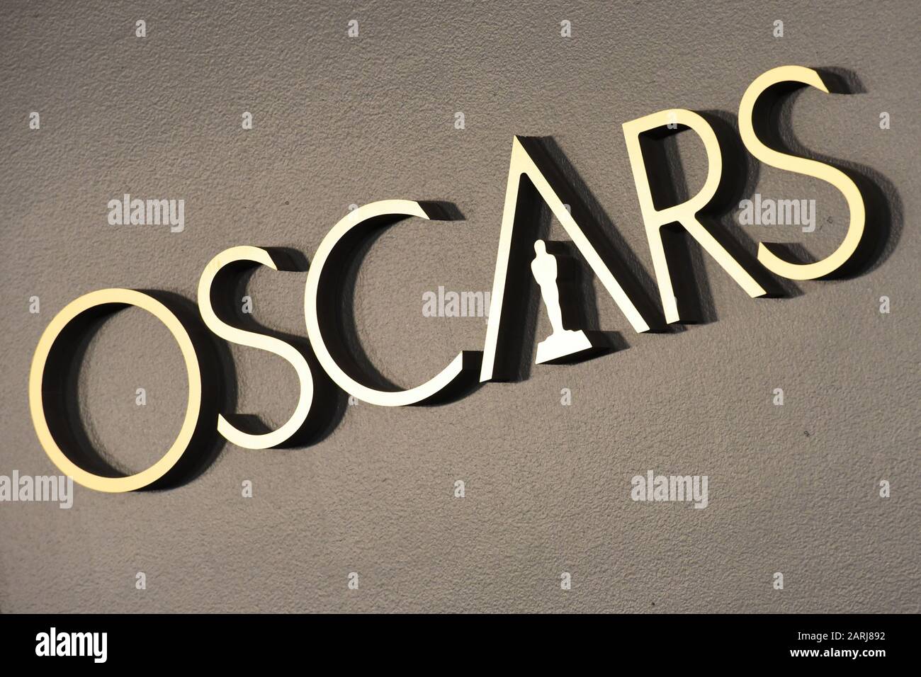 January 27, 2020, Hollywood, California, USA: Oscars signage on the ...