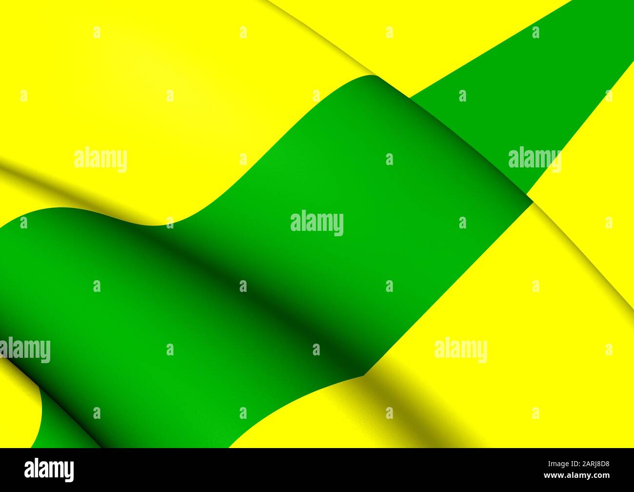 3D Flag of Isabela, Puerto Rico. 3D Illustration Stock Photo - Alamy