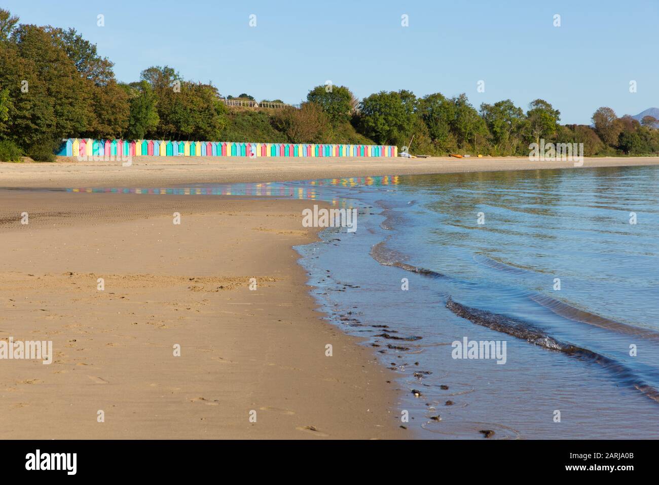 Llanbedrog beach the Llyn peninsula Gwynedd Wales near Pwllheli and ...
