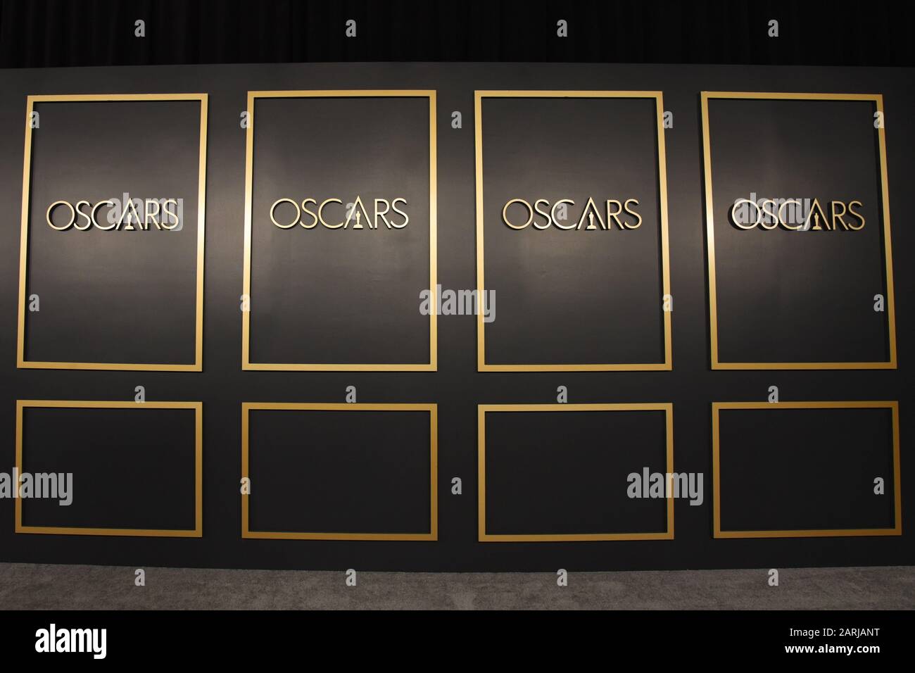 January 27, 2020, Hollywood, California, USA: Oscars signage on the ...