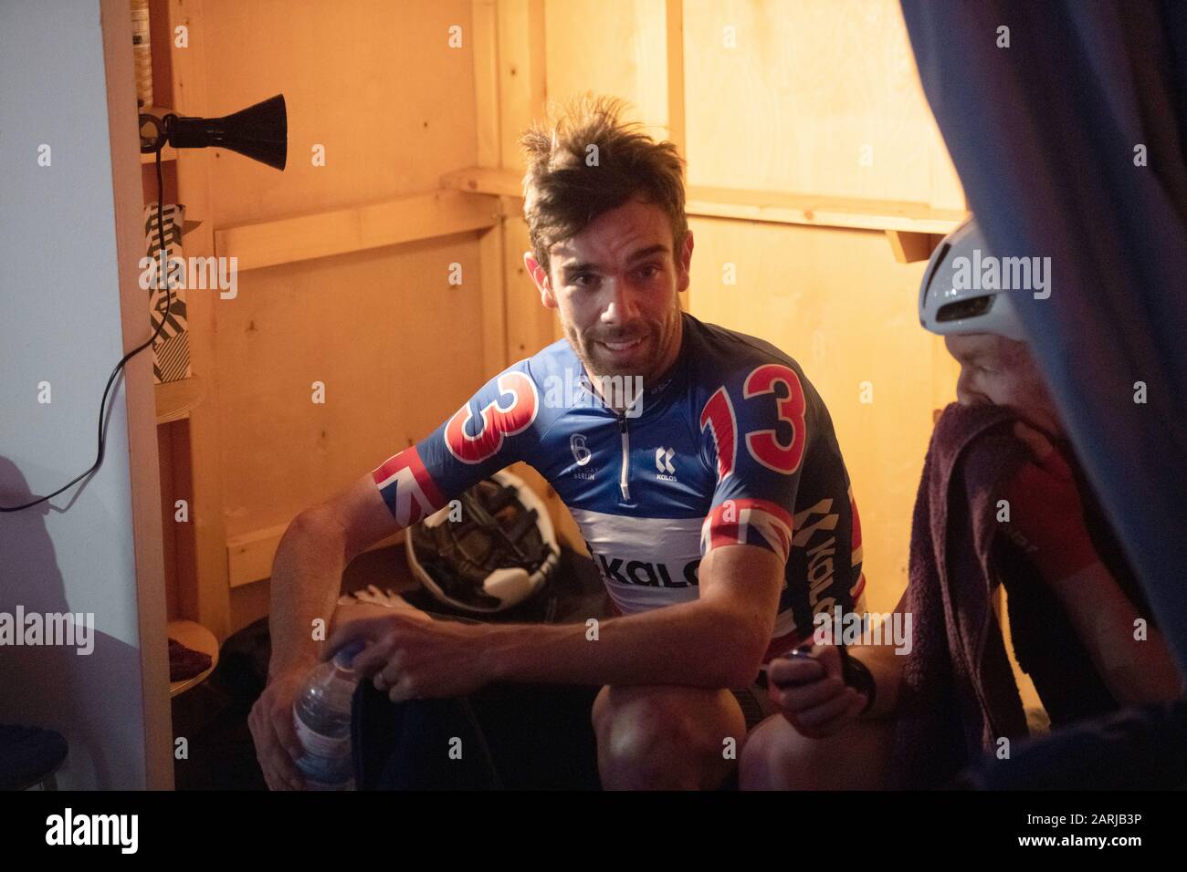 28 January 2020, Berlin: Andrew Tennant, track cyclist from Great ...