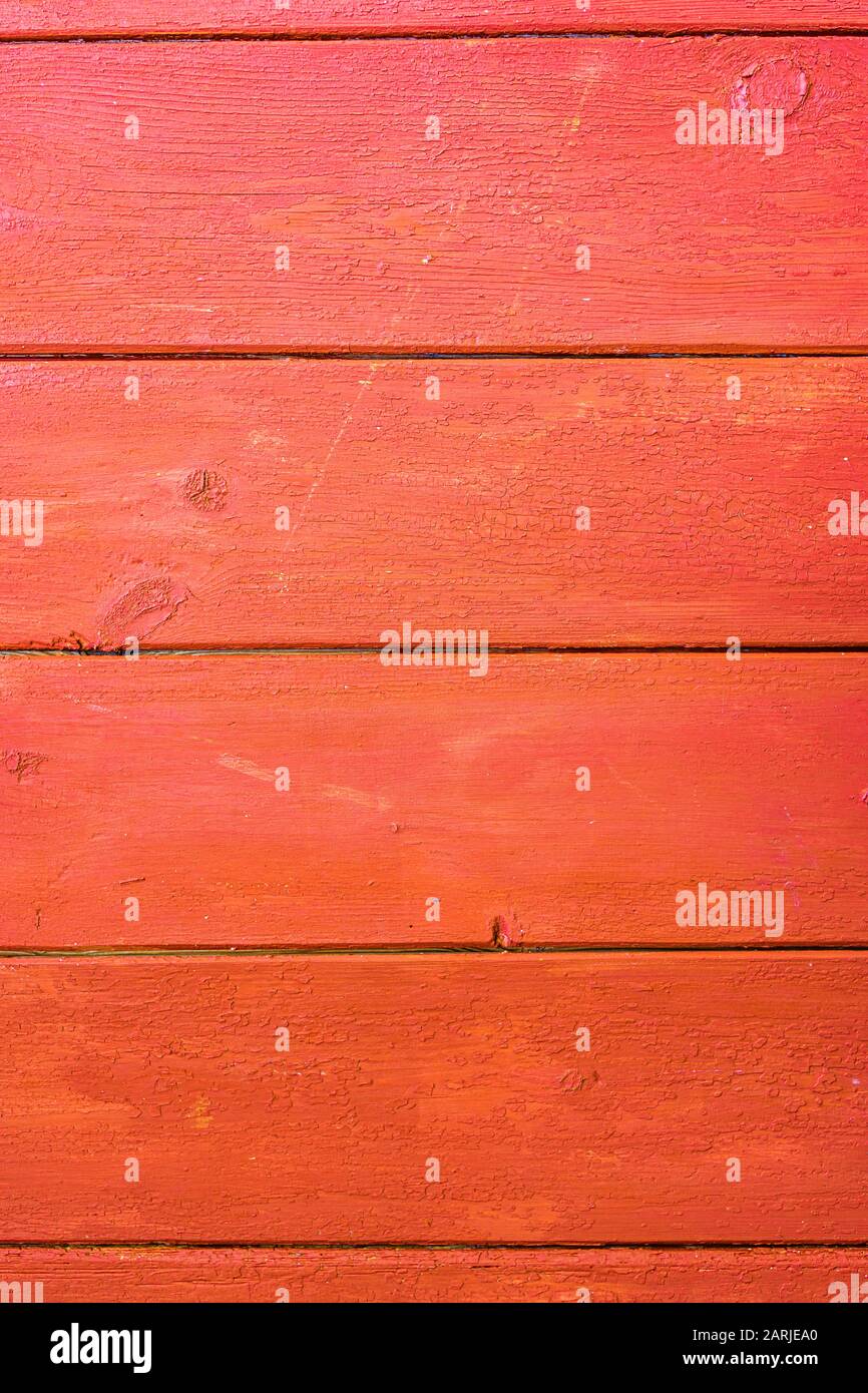 Old red painted board background. Wood panels on a rustic barn Stock ...