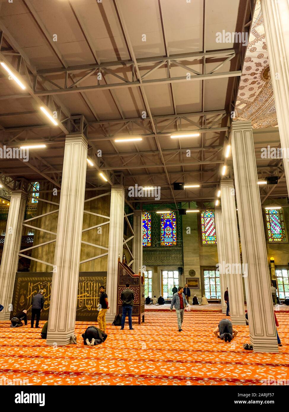 Sultan Ahmet Camii, Istanbul. Blue Mosque turkish islamic landmark with ...