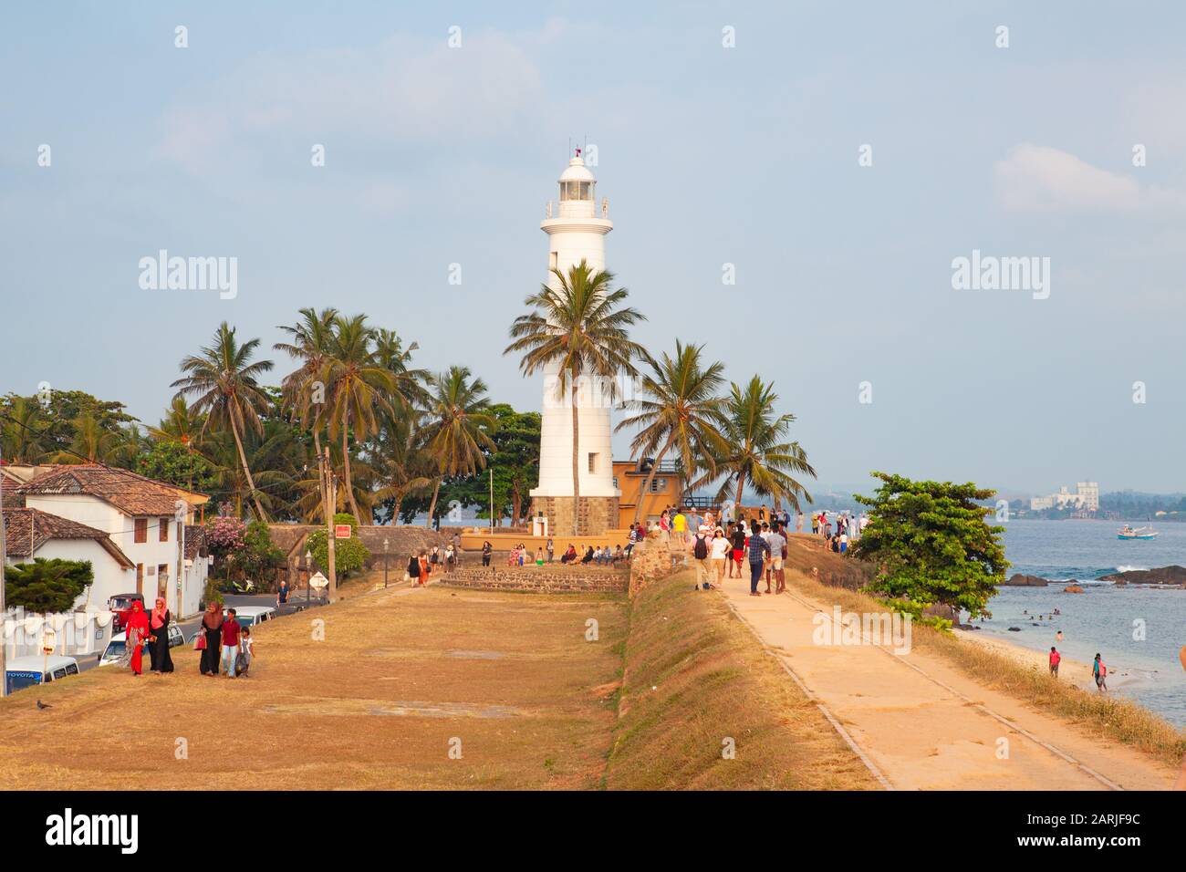 Galle, Sri Lanka - January 29,2019: Galle Lighthouse, also known as ...