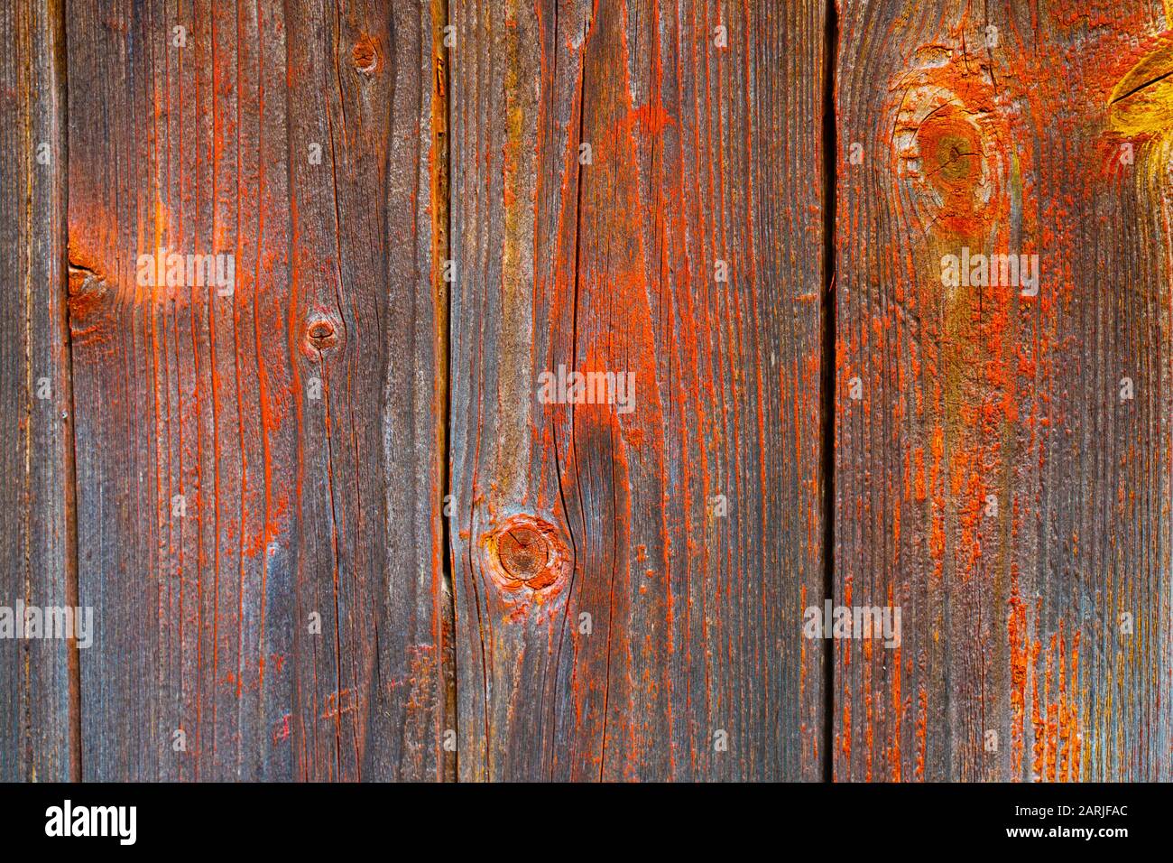 Old red painted board background. Wood panels on a rustic barn Stock ...