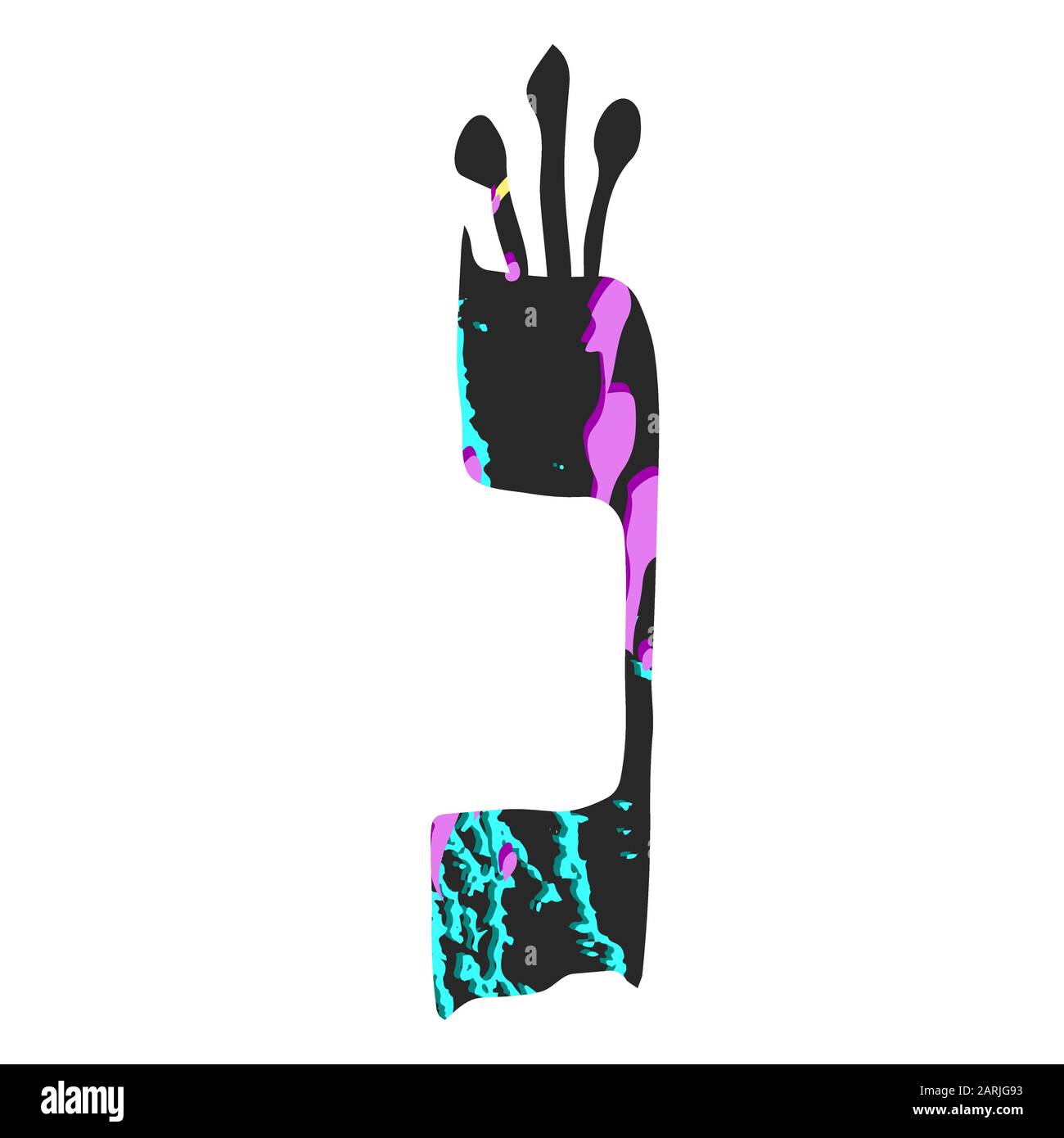 Hebrew alphabet colored. Hebrew font multicolored letters. purim ...