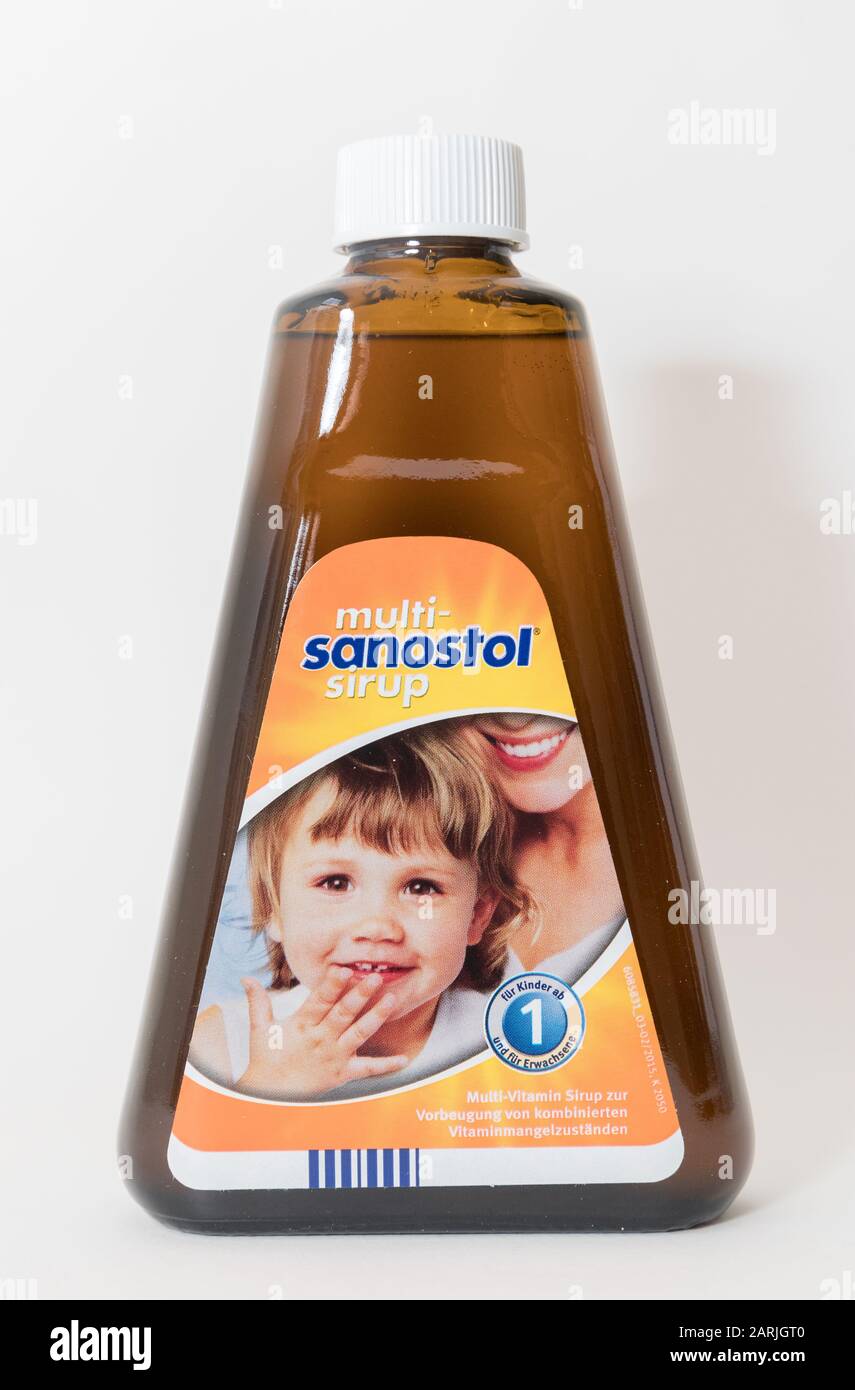 Princeton, Pennsylvania, January 28, 2020:Multi Sanostol syrup vitamins ...