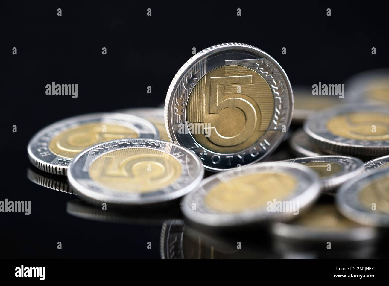 Polish coins hi-res stock photography and images - Alamy
