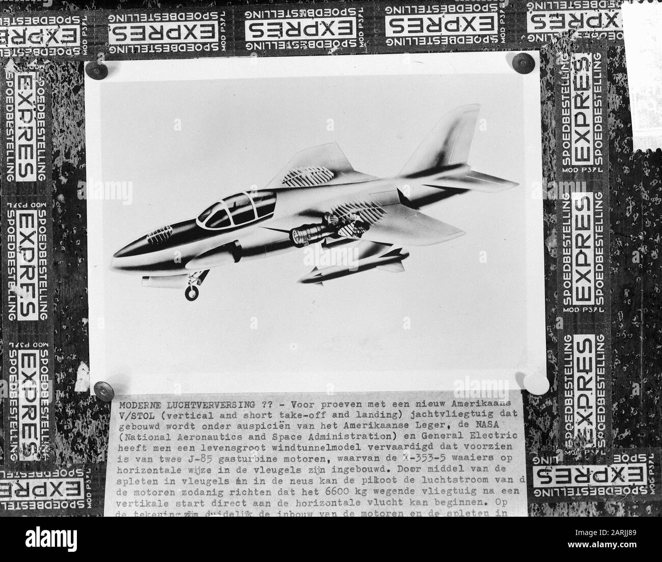 Wind tunnel model jet fighter Date: September 21, 1961 Keywords: Jet ...