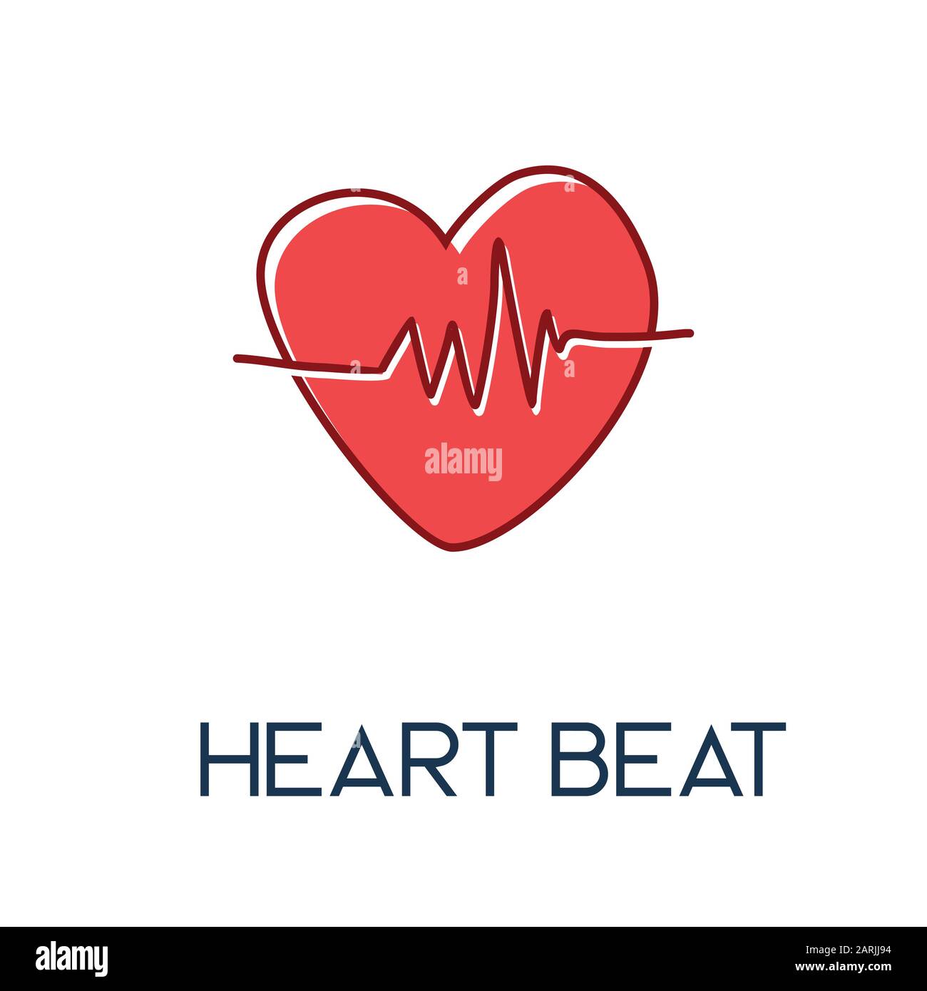 Heartbeat hand drawing hi-res stock photography and images - Alamy