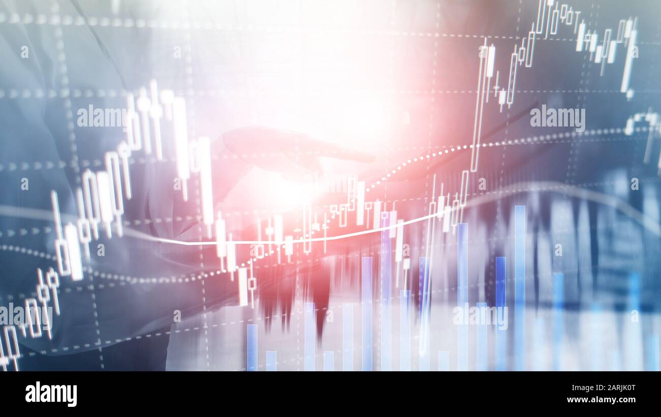 Forex trading, Financial market, Investment concept on business center ...