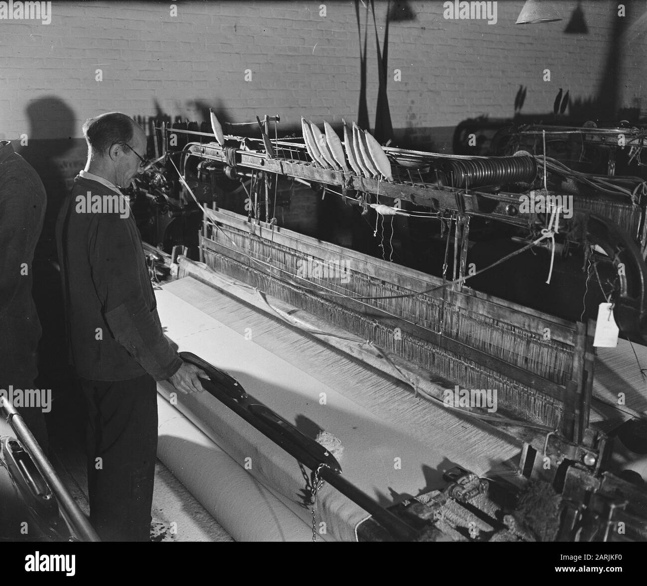 Textile manufacturing stockings at Tilburg Weaving machine Date ...