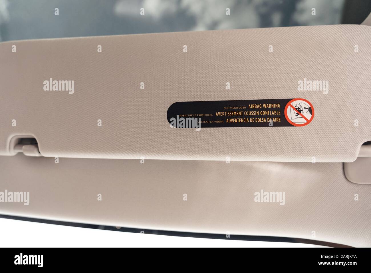 Airbag warning hi-res stock photography and images - Alamy