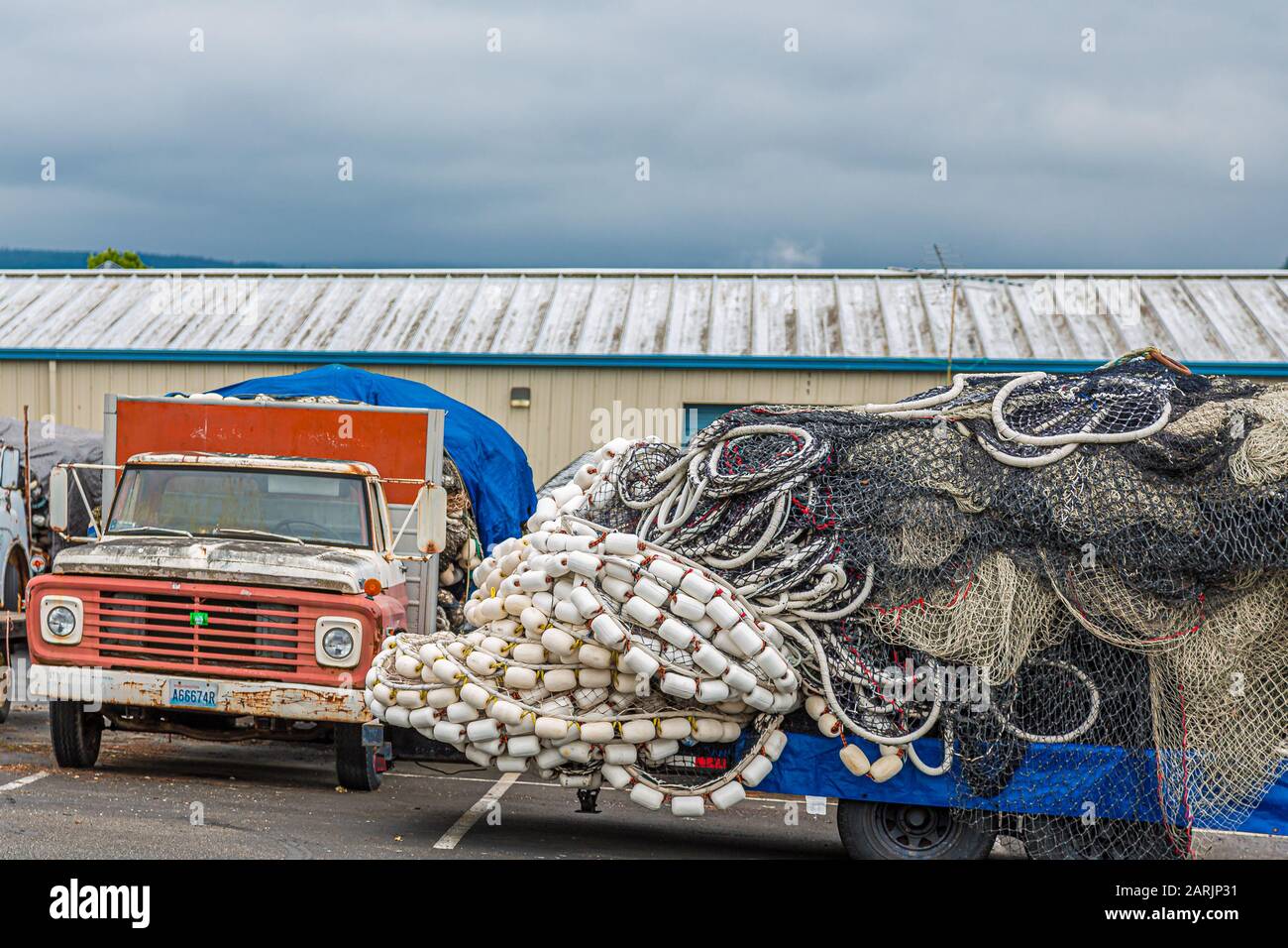 Commercial fishing nets cork floats hi-res stock photography and images ...