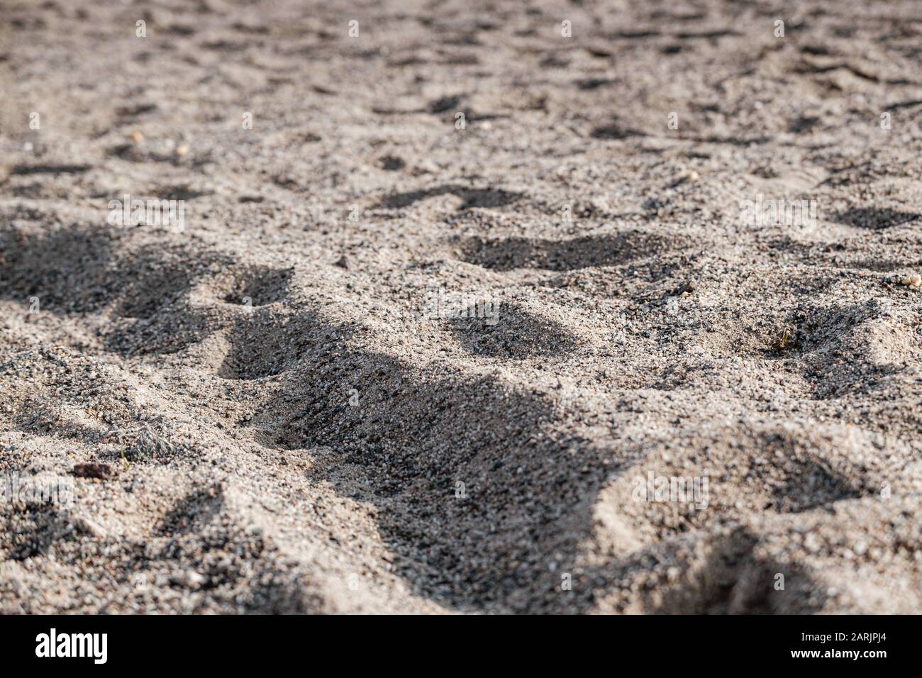 Sand furrows create a marco landscape Stock Photo - Alamy