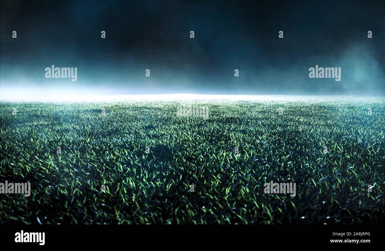 Football stadium pitch dark hi-res stock photography and images - Alamy