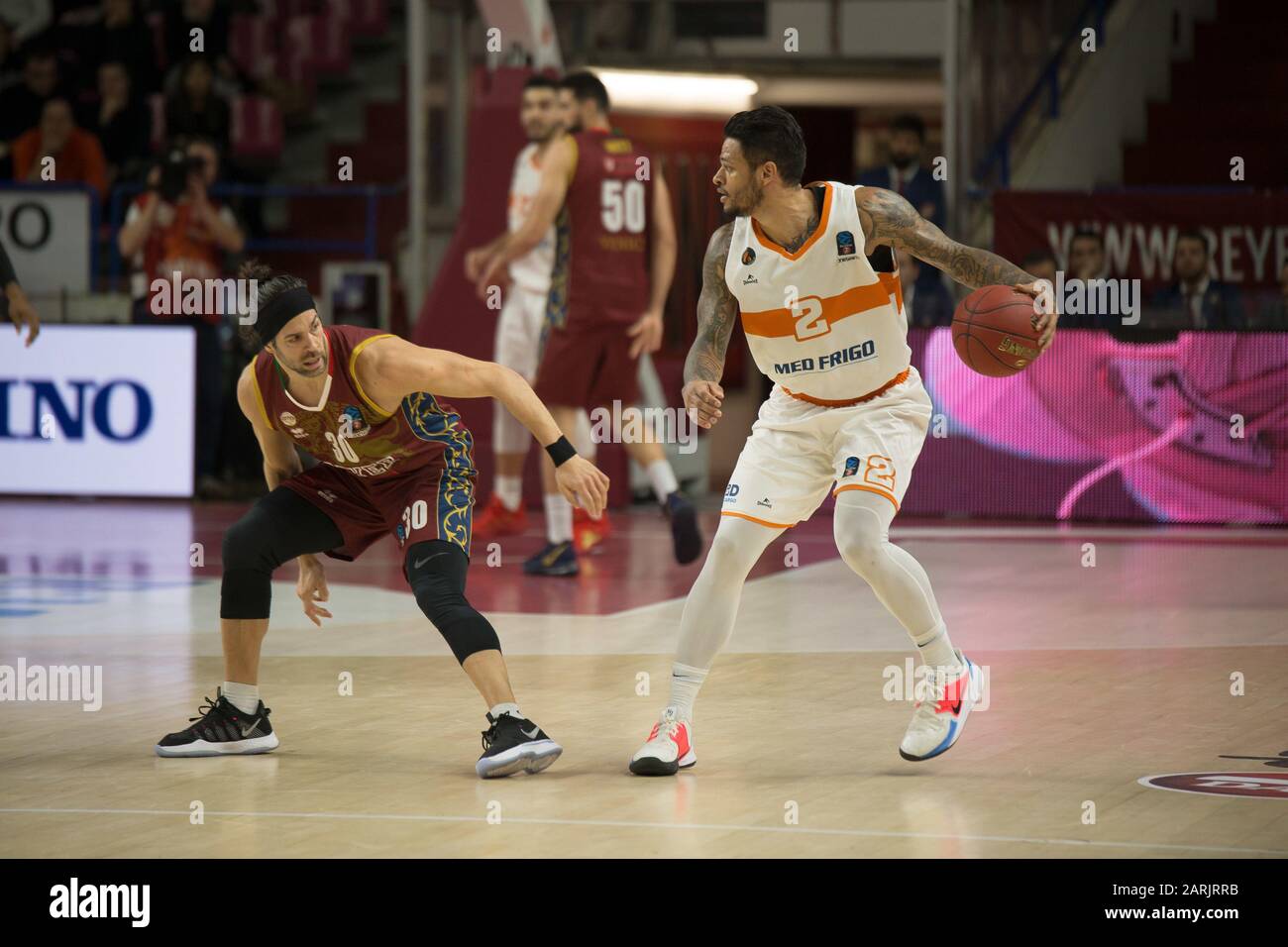 Venezia, Italy, 28 Jan 2020, chris babb (promitheas patras) in action ...