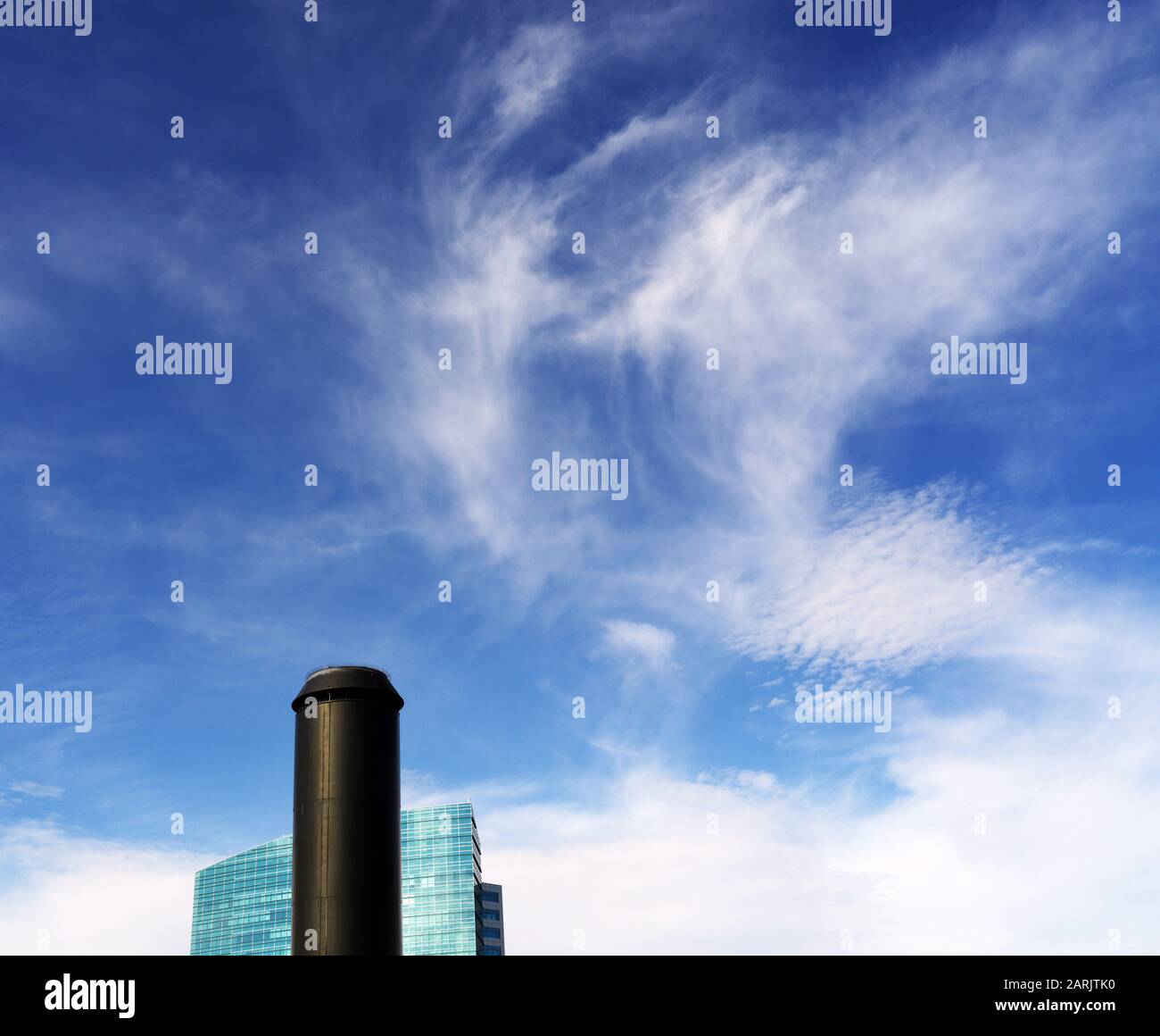 Building against blue sky Stock Photo - Alamy