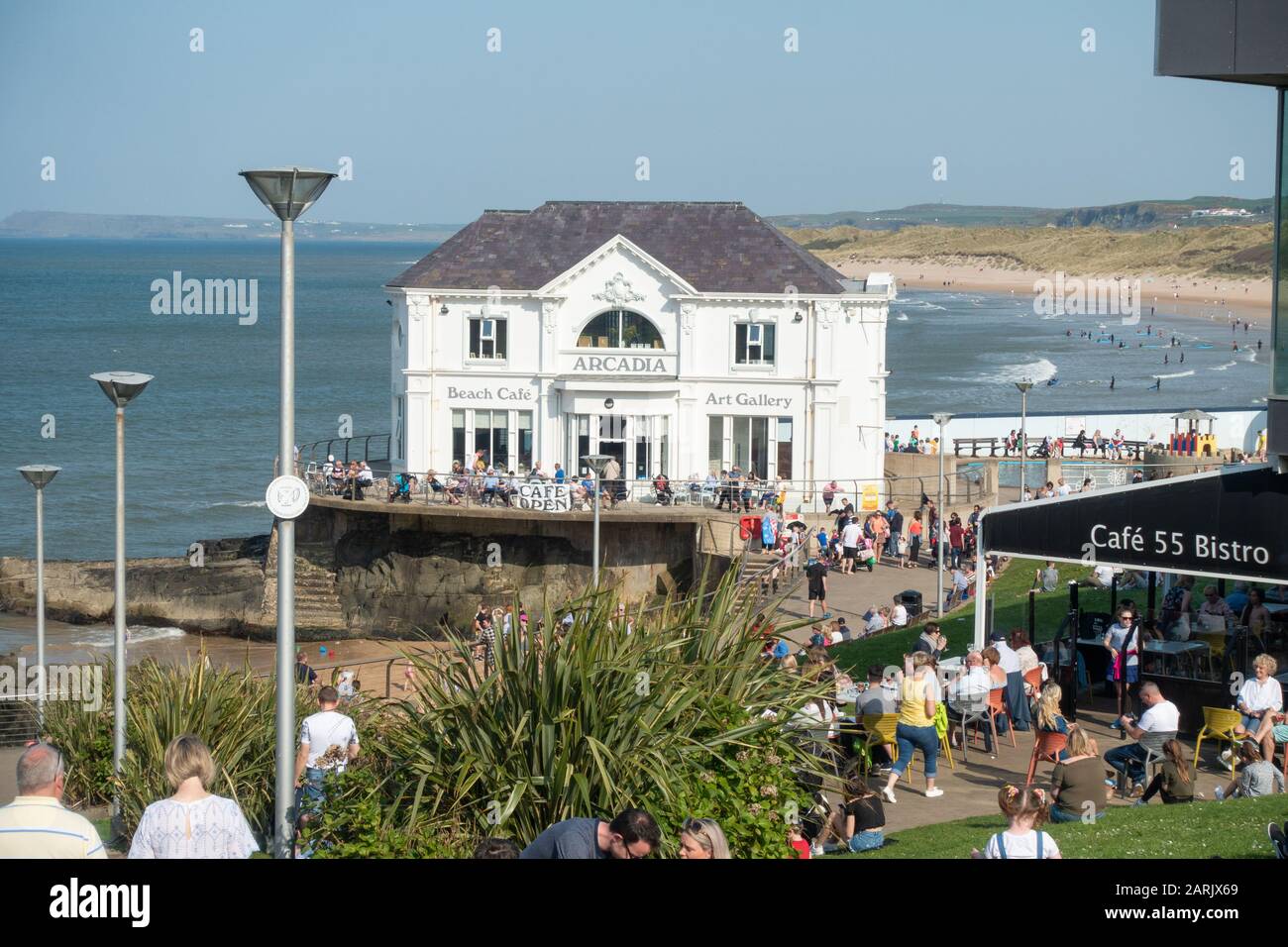 Arcadia beach cafe and art gallery, Portrush, Northern Ireland, seaside ...