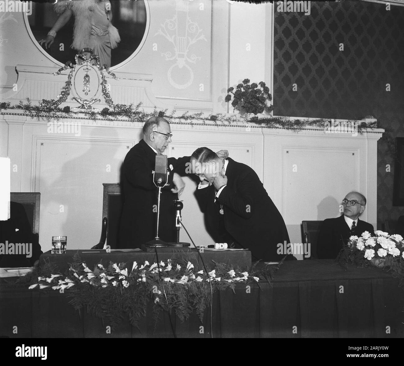 Installation new mayor of The Hague, F.M.A. Shokking, by deputy mayor ...
