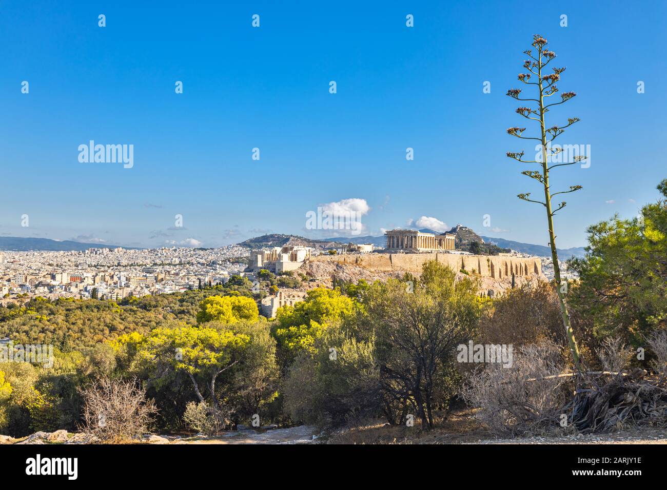 Acropolis filopappou hill hi-res stock photography and images - Alamy