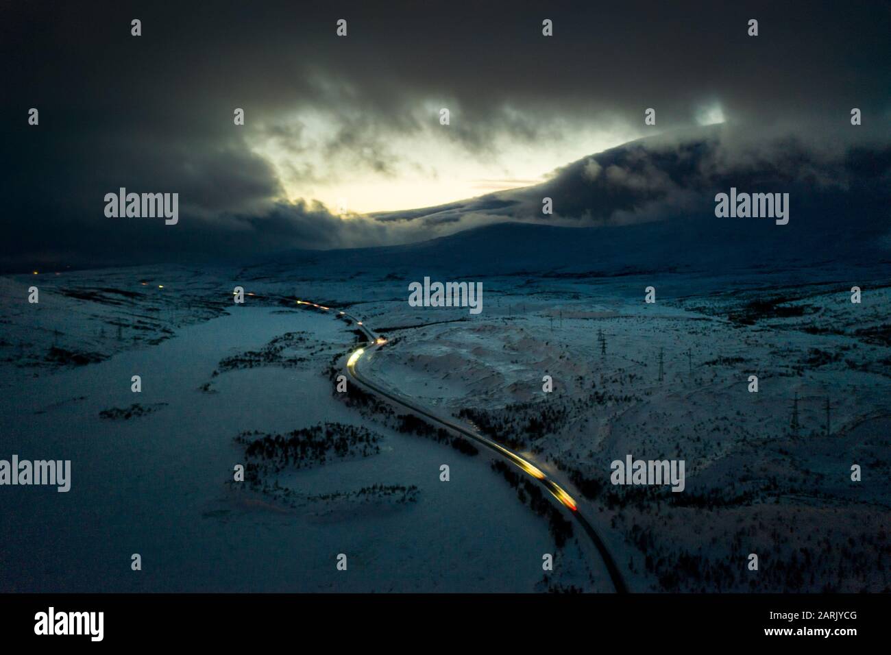 Polar night at Kola Peninsula, Murmansk, Russia Stock Photo - Alamy
